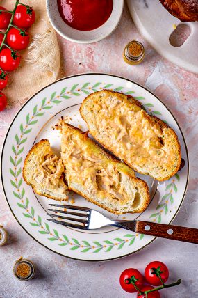 Buffalo Chicken Garbage Bread - Sweet Pea's Kitchen