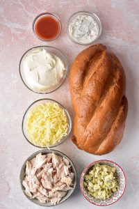 Buffalo Chicken Garbage Bread - Sweet Pea's Kitchen