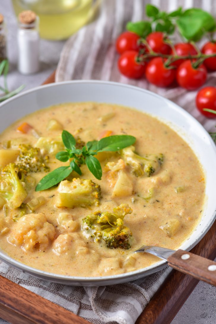 Easy Cheesy Vegetable Chowder - Sweet Pea's Kitchen