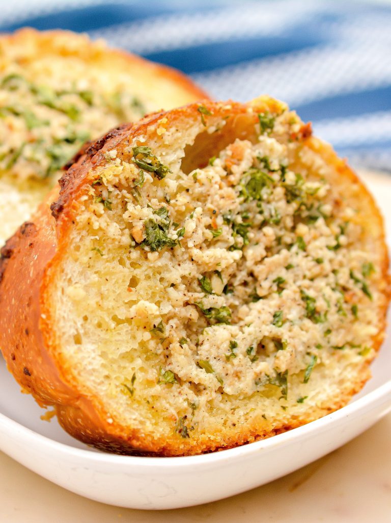 Stuffed garlic bread - Sweet Pea's Kitchen
