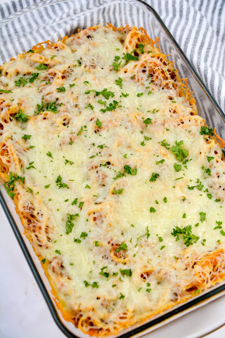 How To Make Baked Spaghetti - Easy Recipe - Sweet Pea's Kitchen