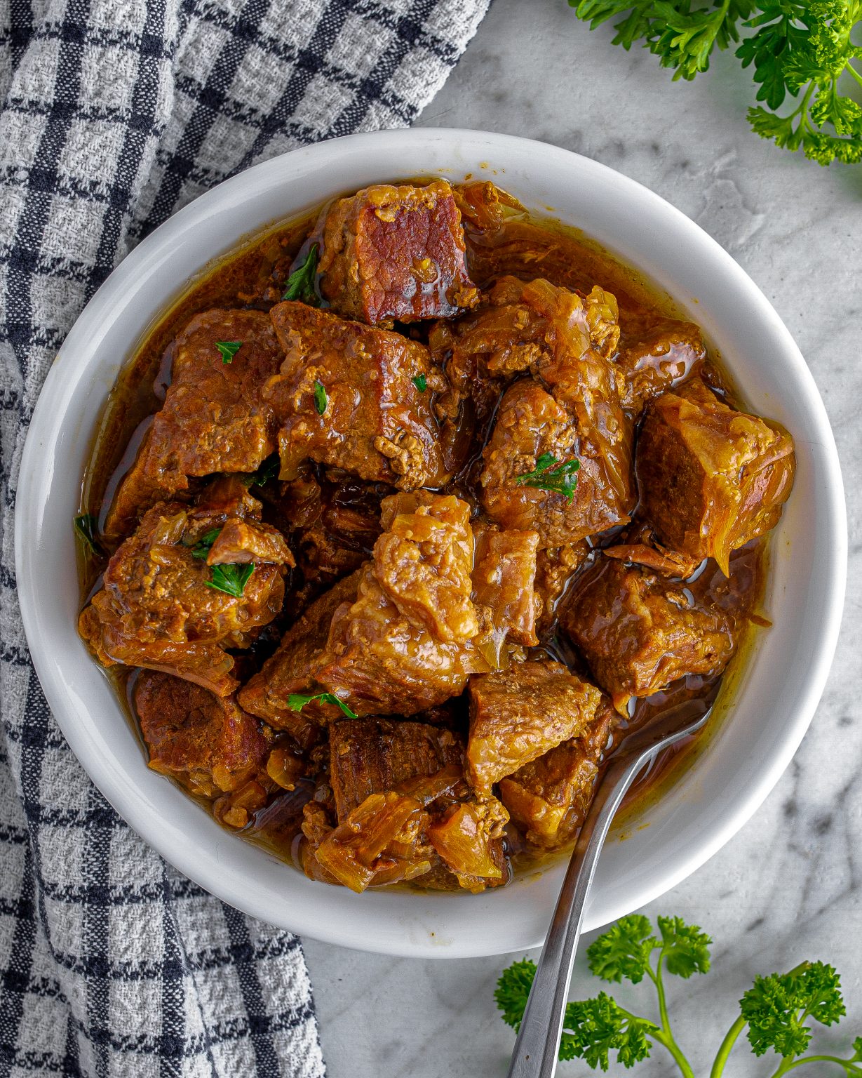 Slow Cooker Beef Tips - Sweet Pea's Kitchen