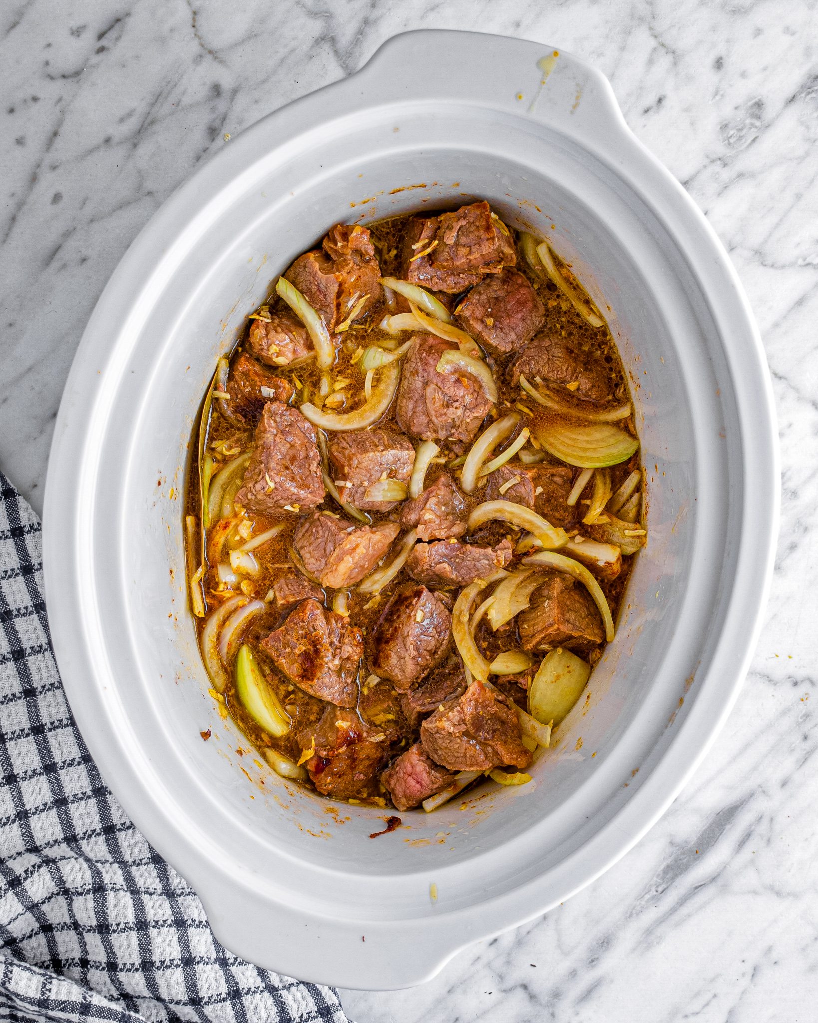 Slow Cooker Beef Tips - Sweet Pea's Kitchen