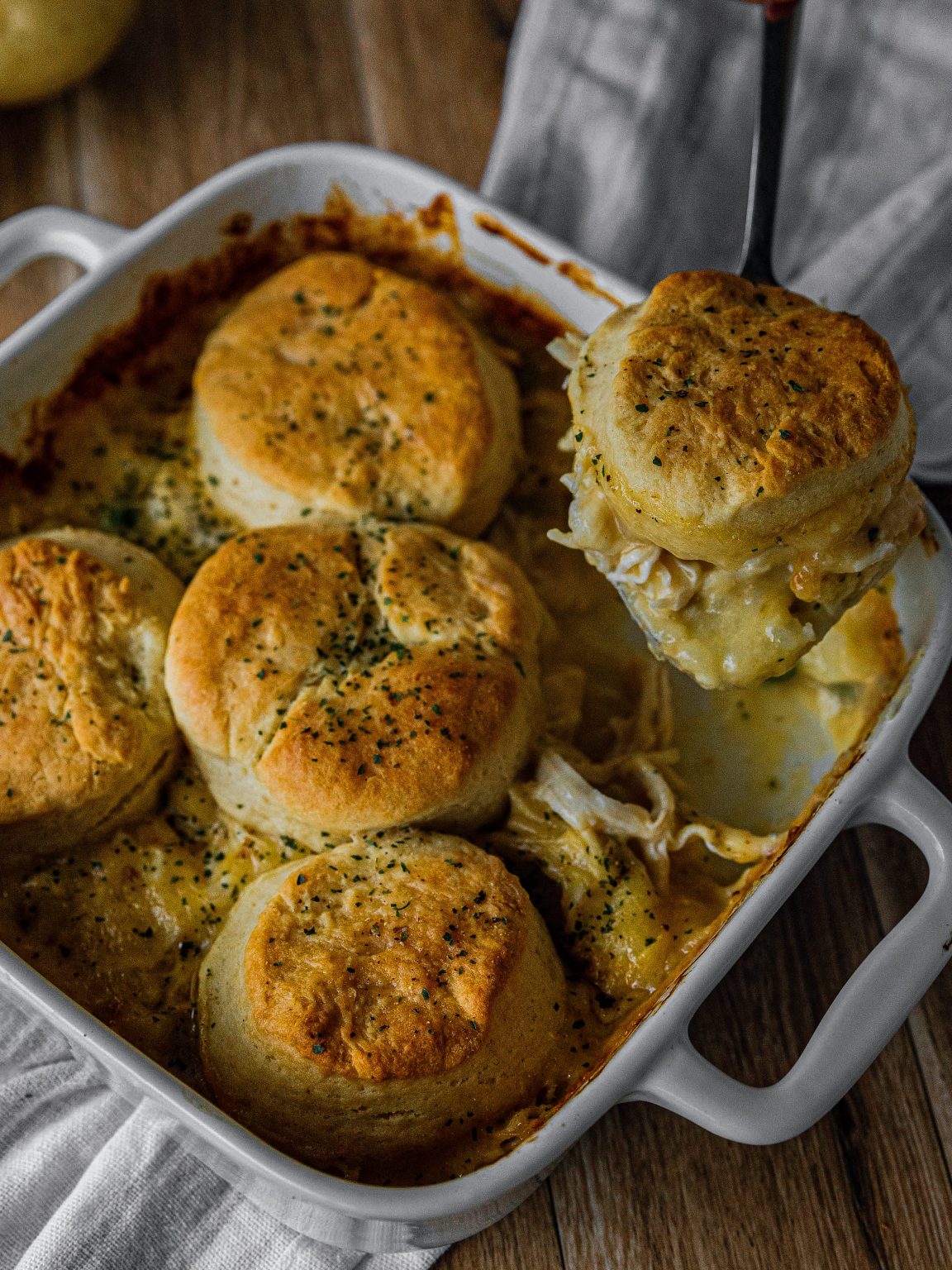 Chicken Biscuit Casserole - Sweet Pea's Kitchen