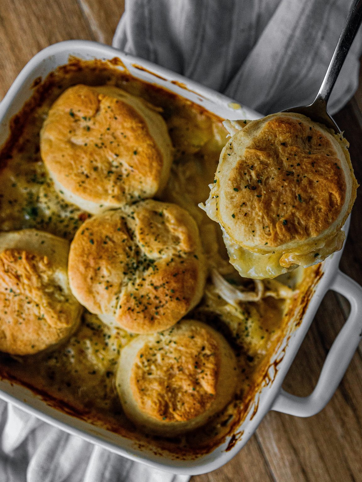 Chicken Biscuit Casserole - Sweet Pea's Kitchen