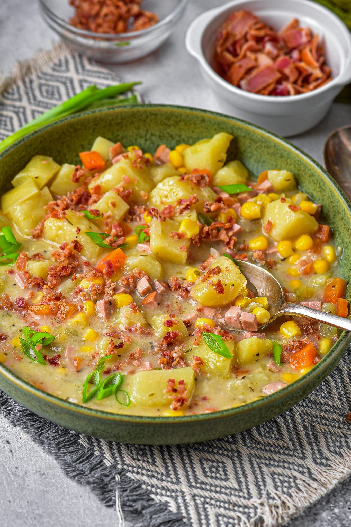 Ham and Potato Corn Chowder - Sweet Pea's Kitchen