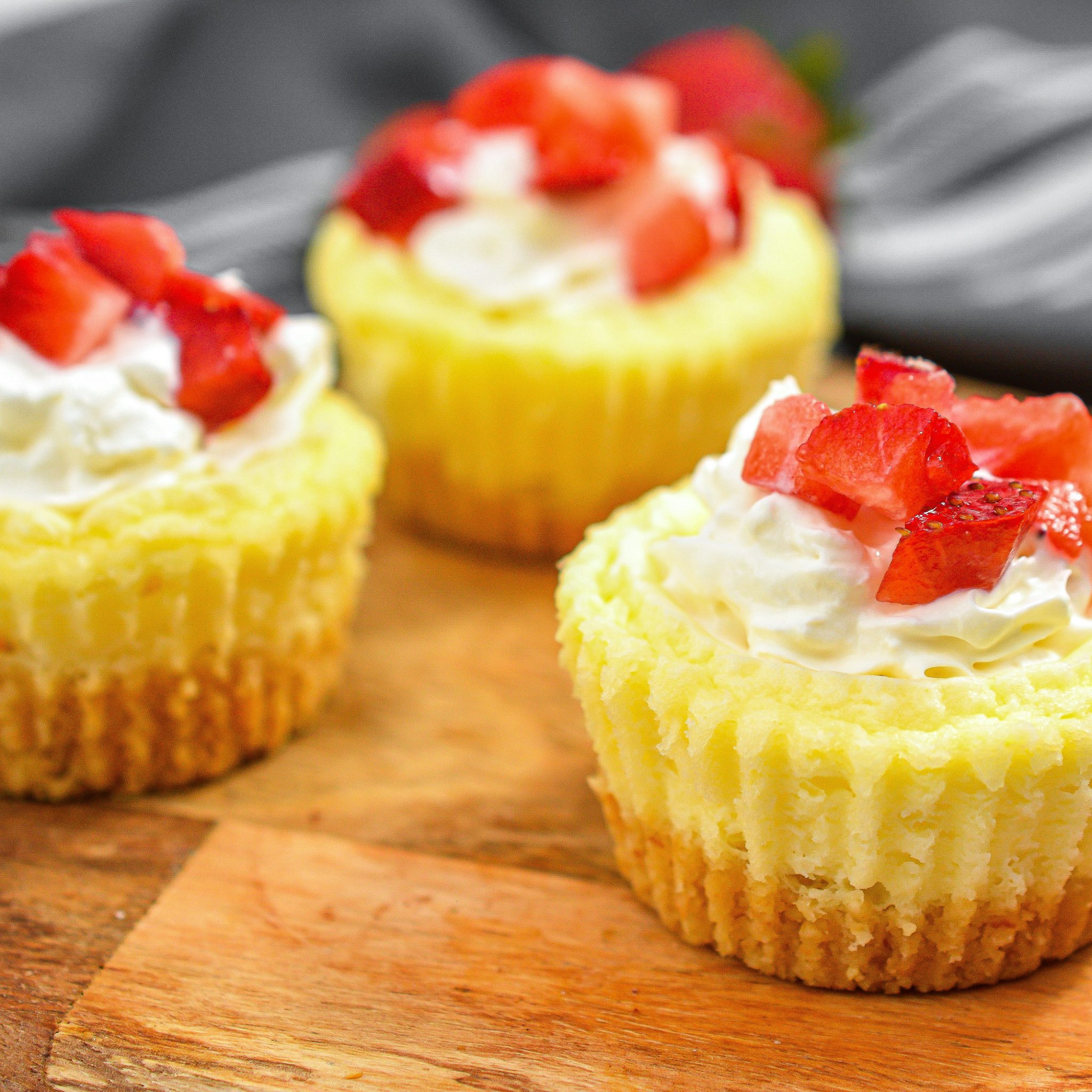 Miniature Baked Cheesecakes - Sweet Pea's Kitchen