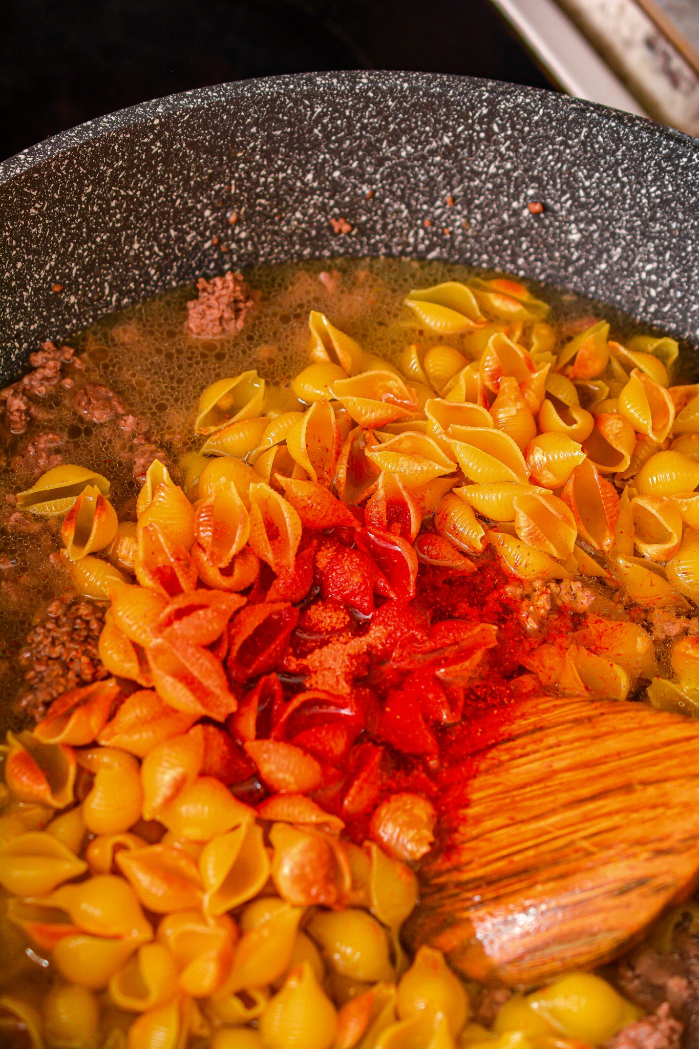 Pasta Shells with Ground Beef - Sweet Pea's Kitchen