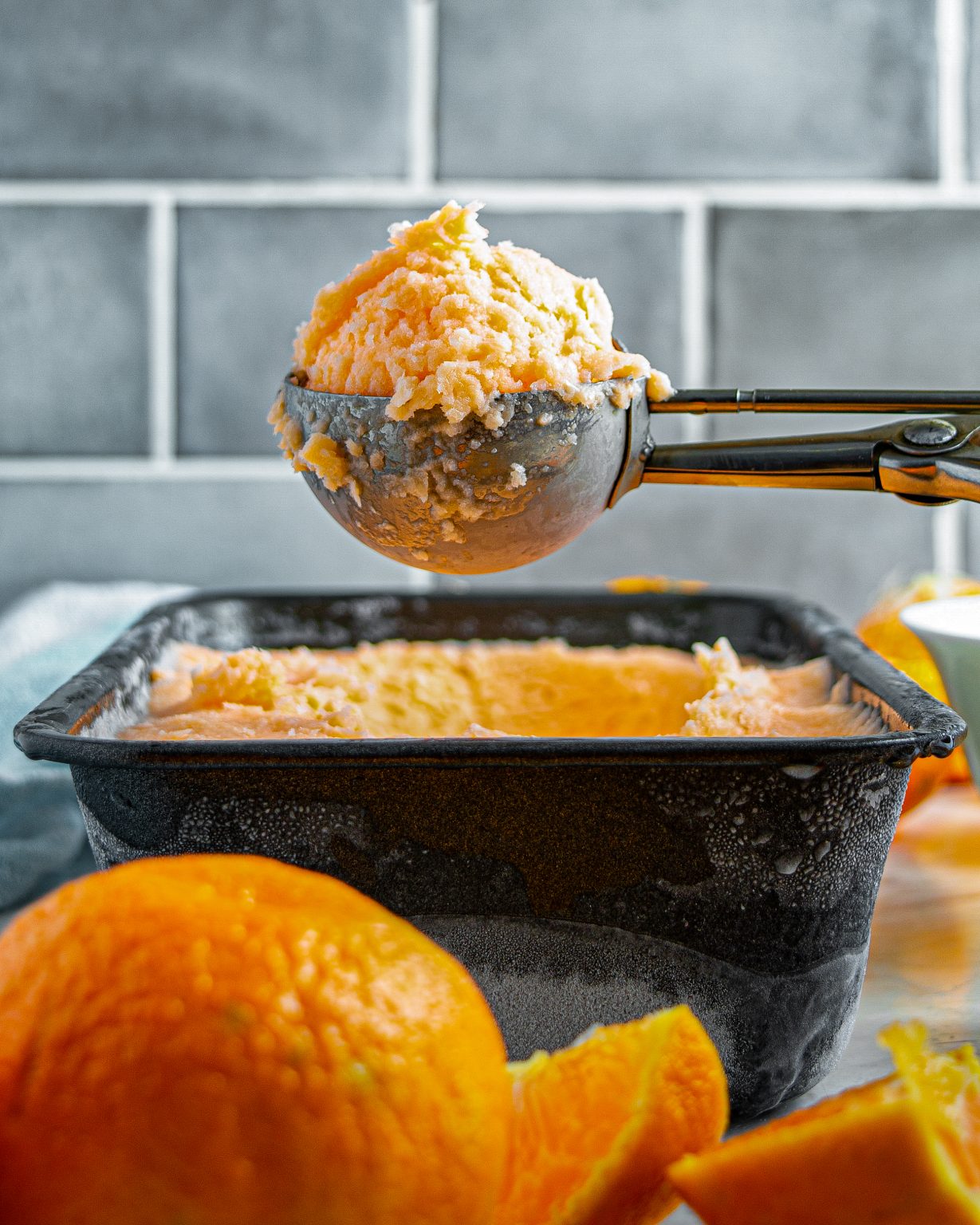 2 Ingredient Orange Sherbert - Sweet Pea's Kitchen