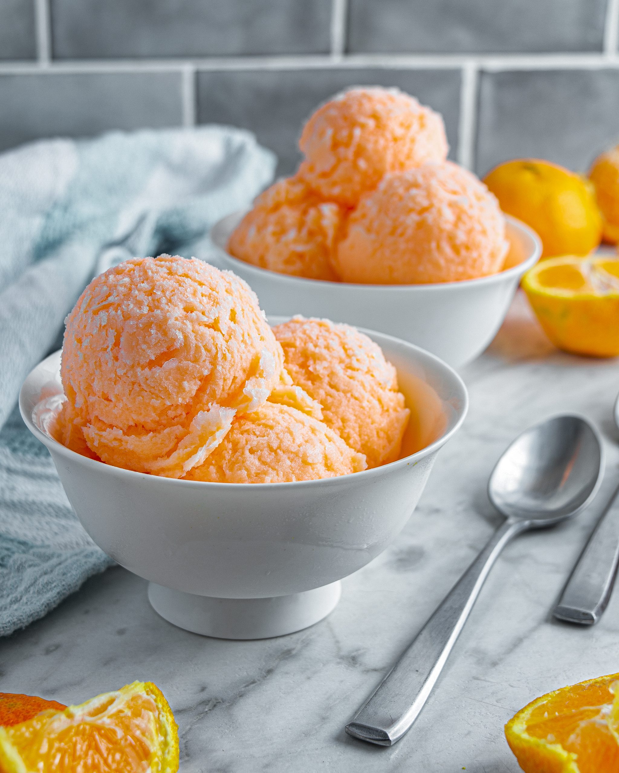 2 Ingredient Orange Sherbert - Sweet Pea's Kitchen
