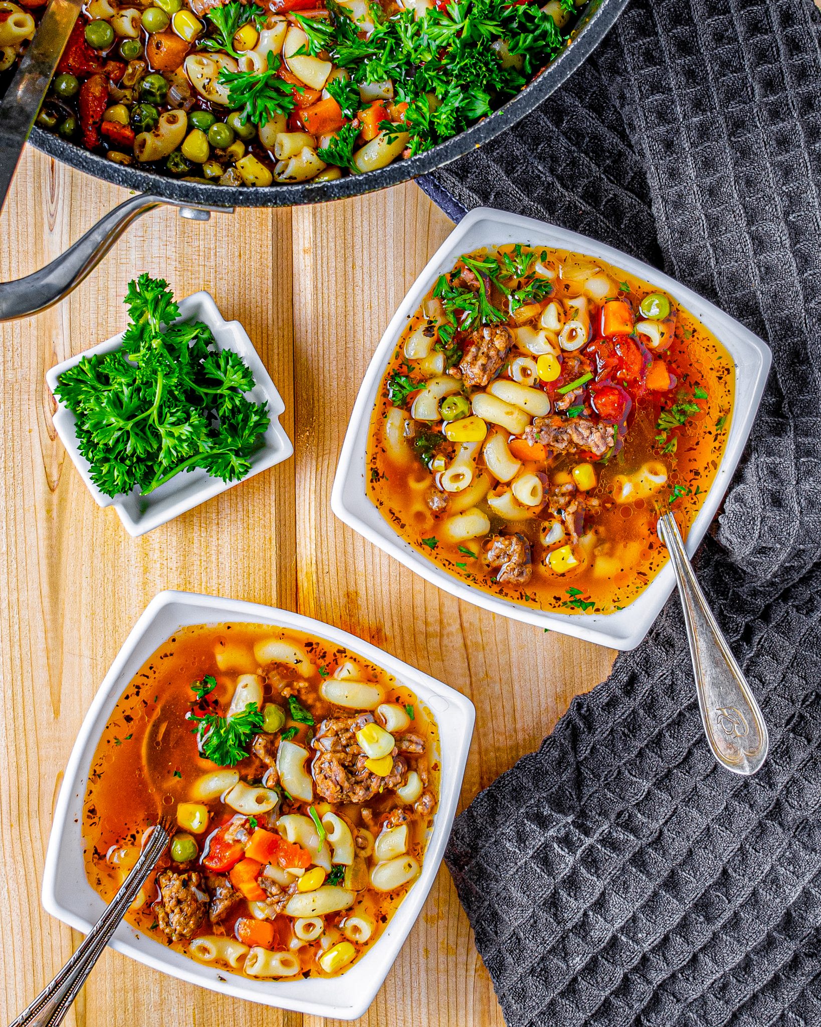 Beef and Macaroni Soup - Sweet Pea's Kitchen