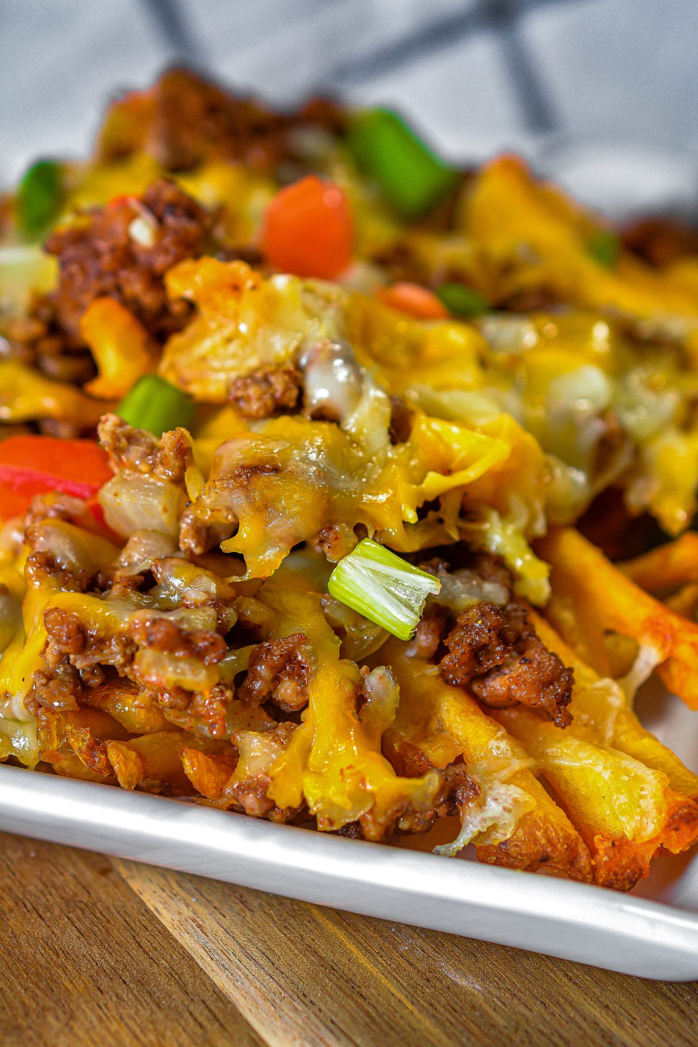Cheesesteak Taco Fries - Sweet Pea's Kitchen