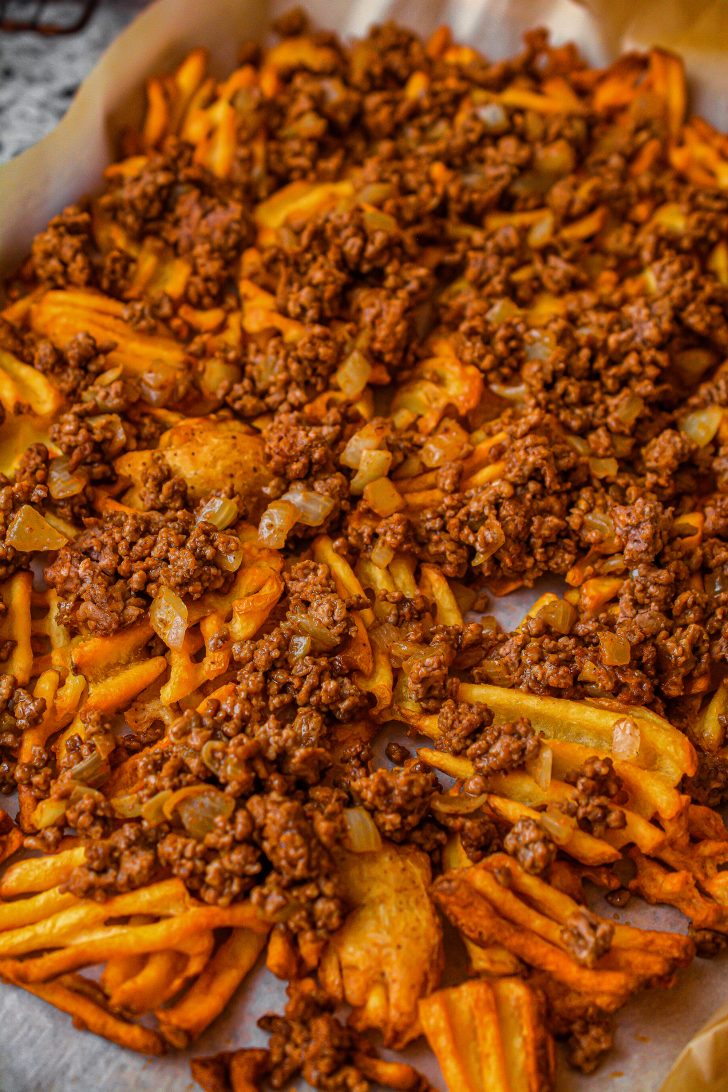 Cheesesteak Taco Fries - Sweet Pea's Kitchen