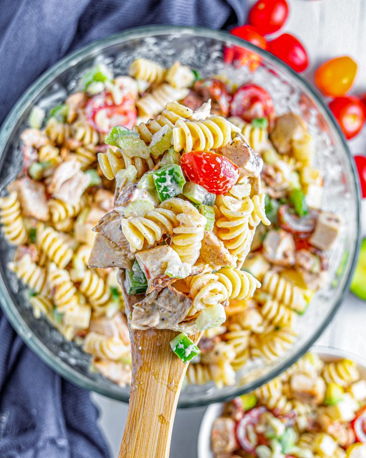 Chicken Club Pasta Salad - Sweet Pea's Kitchen