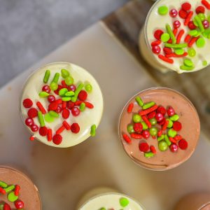 Christmas Kahlua and Baileys Pudding Shots - Sweet Pea's Kitchen