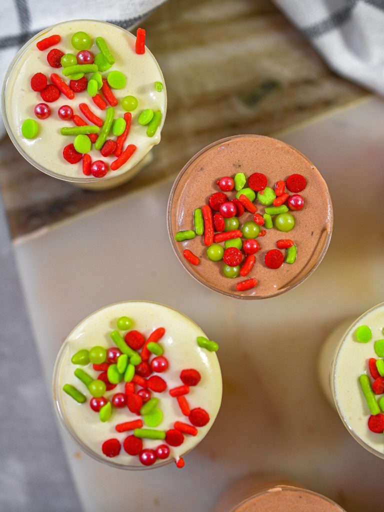Christmas Kahlua and Baileys Pudding Shots - Sweet Pea's Kitchen