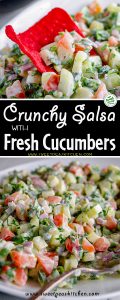 Crunchy Salsa with Fresh Cucumbers - Sweet Pea's Kitchen