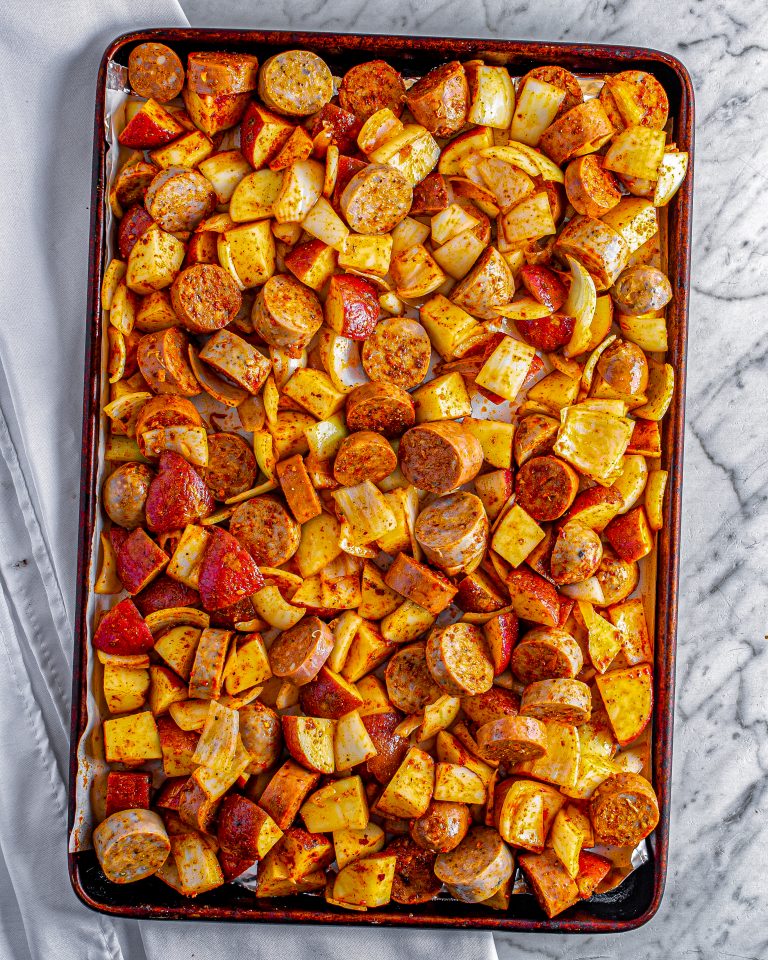 Fried Potatoes Onions and Smoke Polish Sausage - Sweet Pea's Kitchen