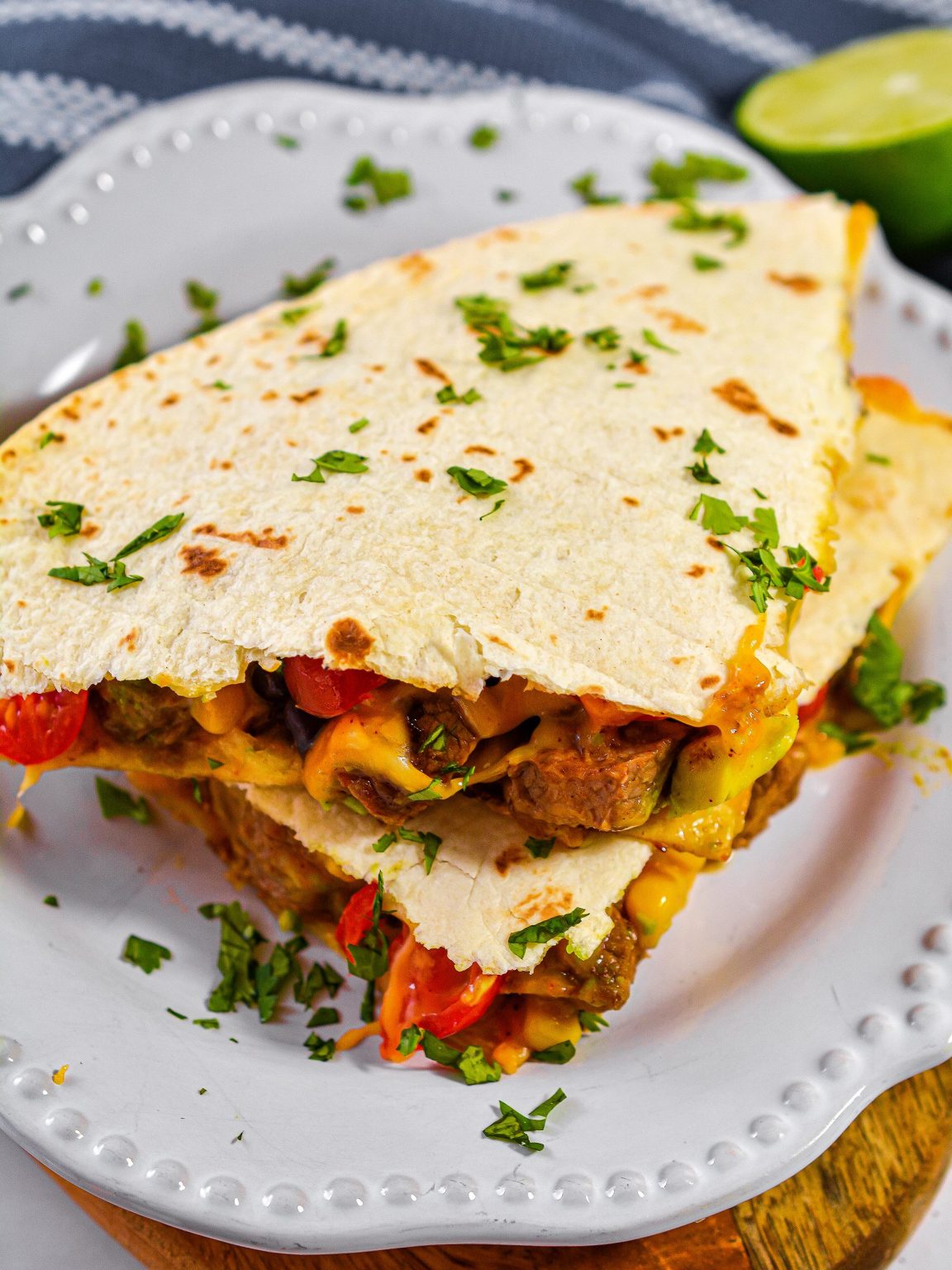 Loaded Steak Quesadillas - Sweet Pea's Kitchen