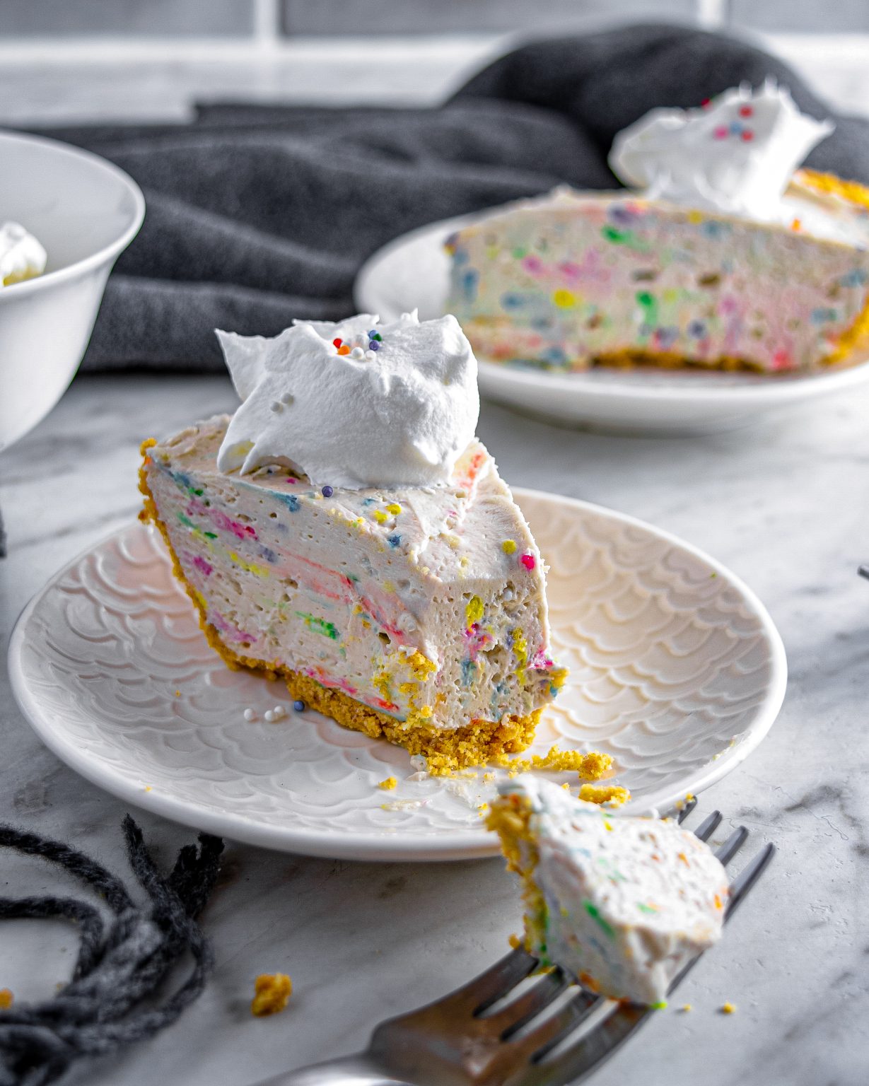 No Bake Funfetti Cheesecake - Sweet Pea's Kitchen