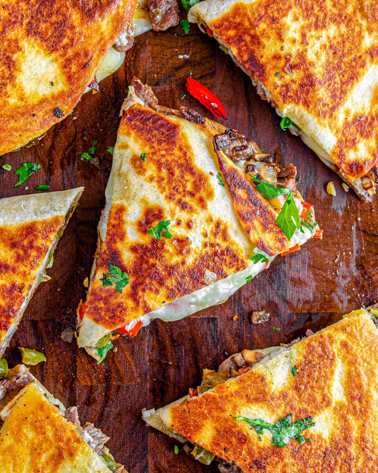Philly Cheesesteak Quesadilla - Sweet Pea's Kitchen