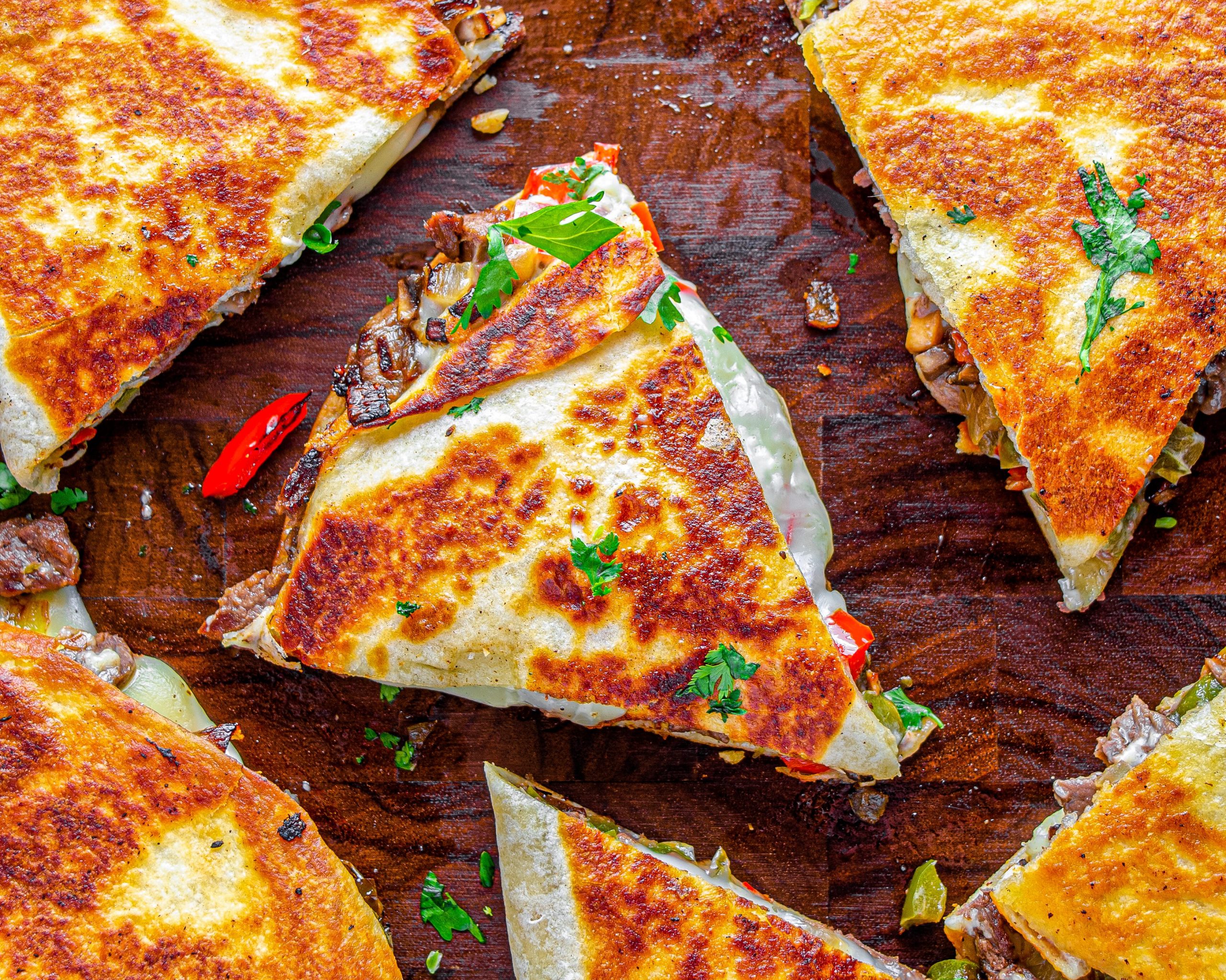 Philly Cheesesteak Quesadilla - Sweet Pea's Kitchen Philly Cheesesteak Quesadilla - Sweet Pea's Kitchen
