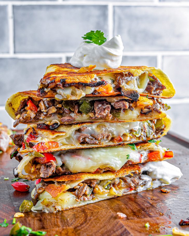 Philly Cheesesteak Quesadilla - Sweet Pea's Kitchen