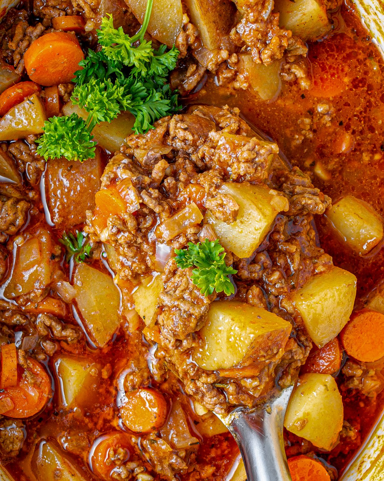 Slow Cooker Poor Mans Stew - Sweet Pea's Kitchen