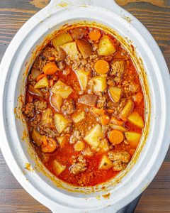 Slow Cooker Poor Mans Stew - Sweet Pea's Kitchen