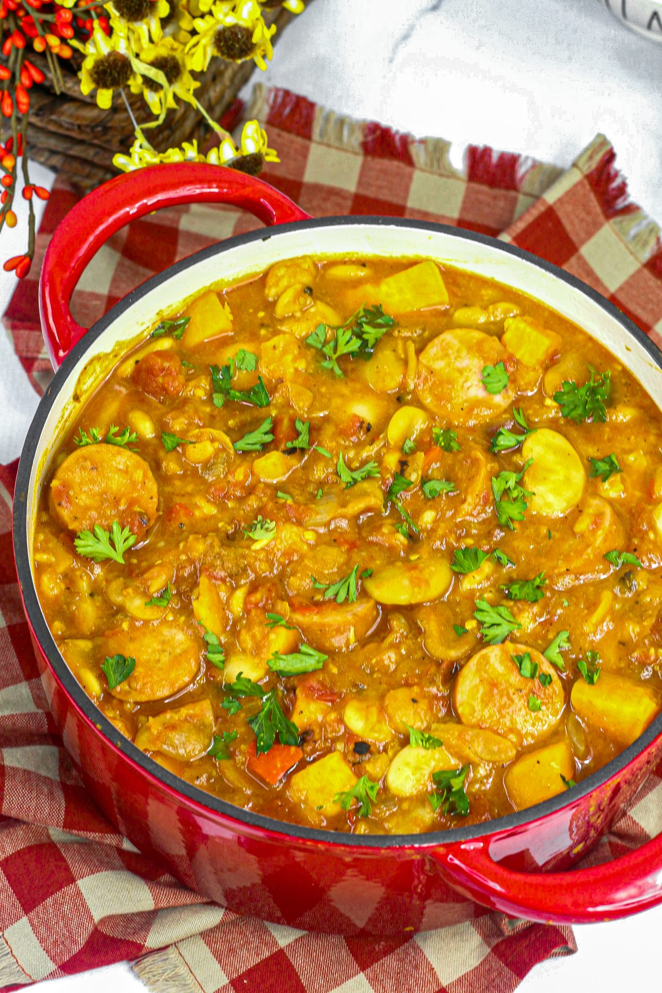 Sweet Potato Stew with Sausage - Sweet Pea's Kitchen