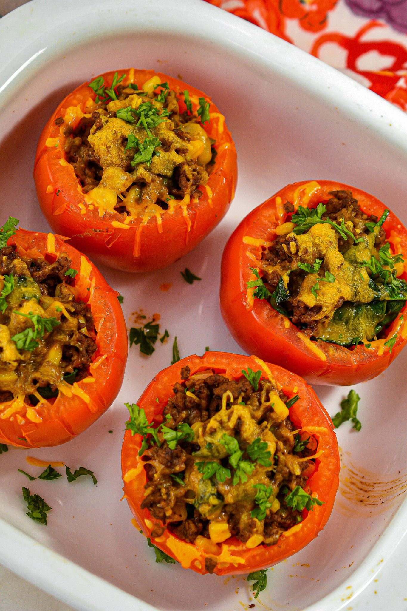 Taco stuffed tomatoes - Sweet Pea's Kitchen