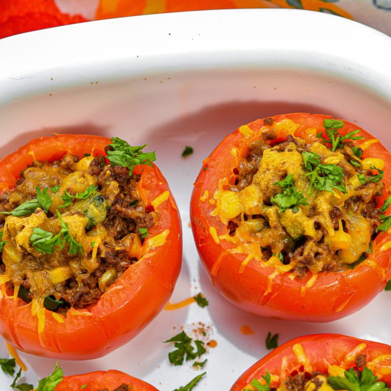 Taco stuffed tomatoes - Sweet Pea's Kitchen