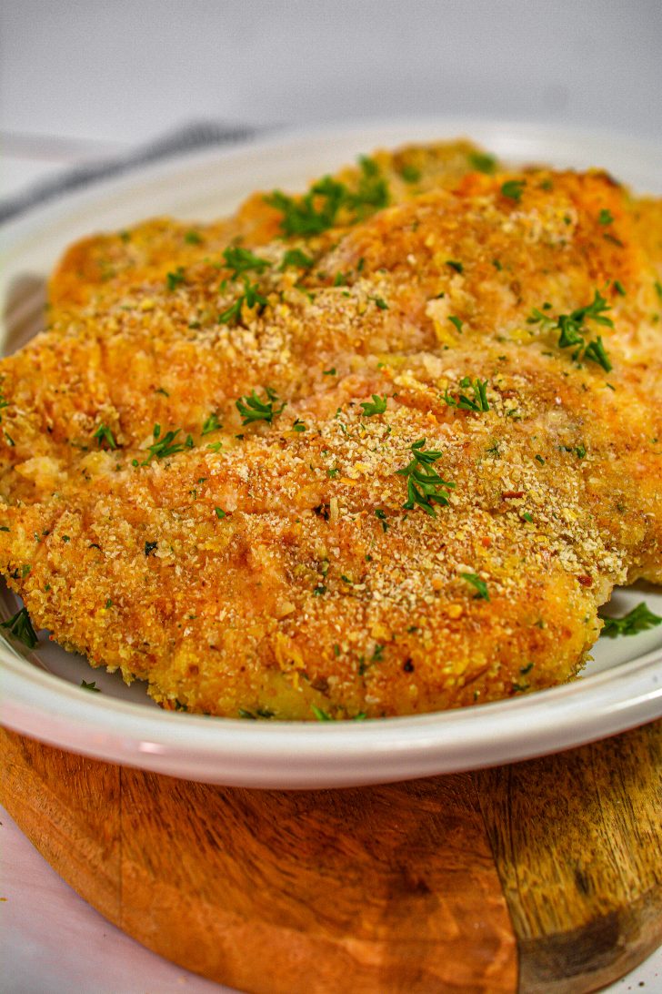 Baked Chicken Schnitzel - Sweet Pea's Kitchen