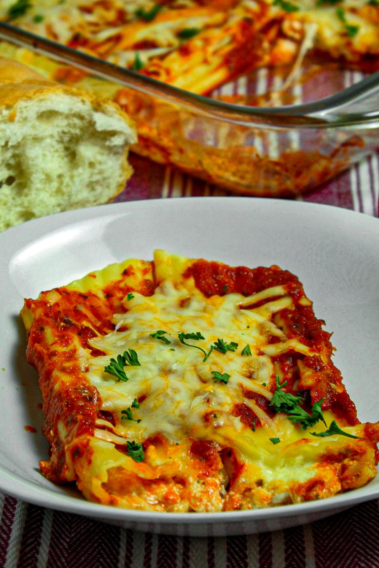 Cheesy Chicken Manicotti Recipe - Sweet Pea's Kitchen