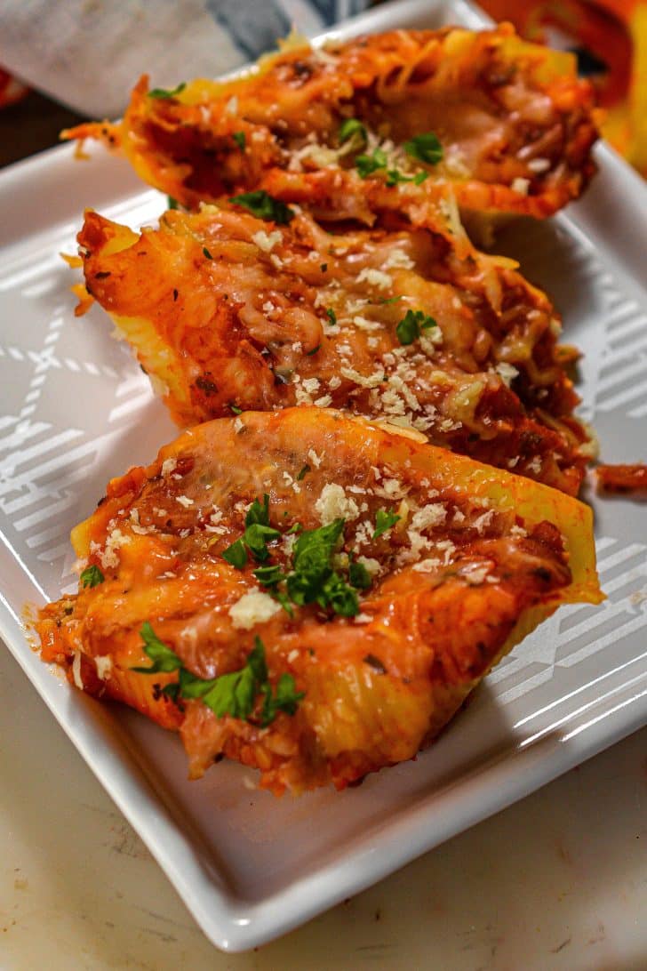 Chicken Parm Stuffed Shells - Sweet Pea's Kitchen
