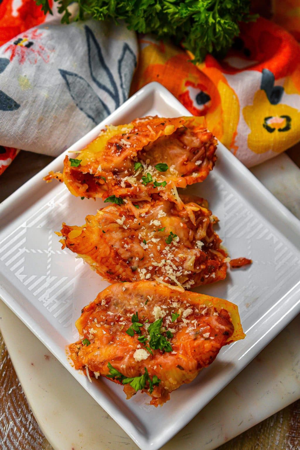 Chicken Parm Stuffed Shells - Sweet Pea's Kitchen