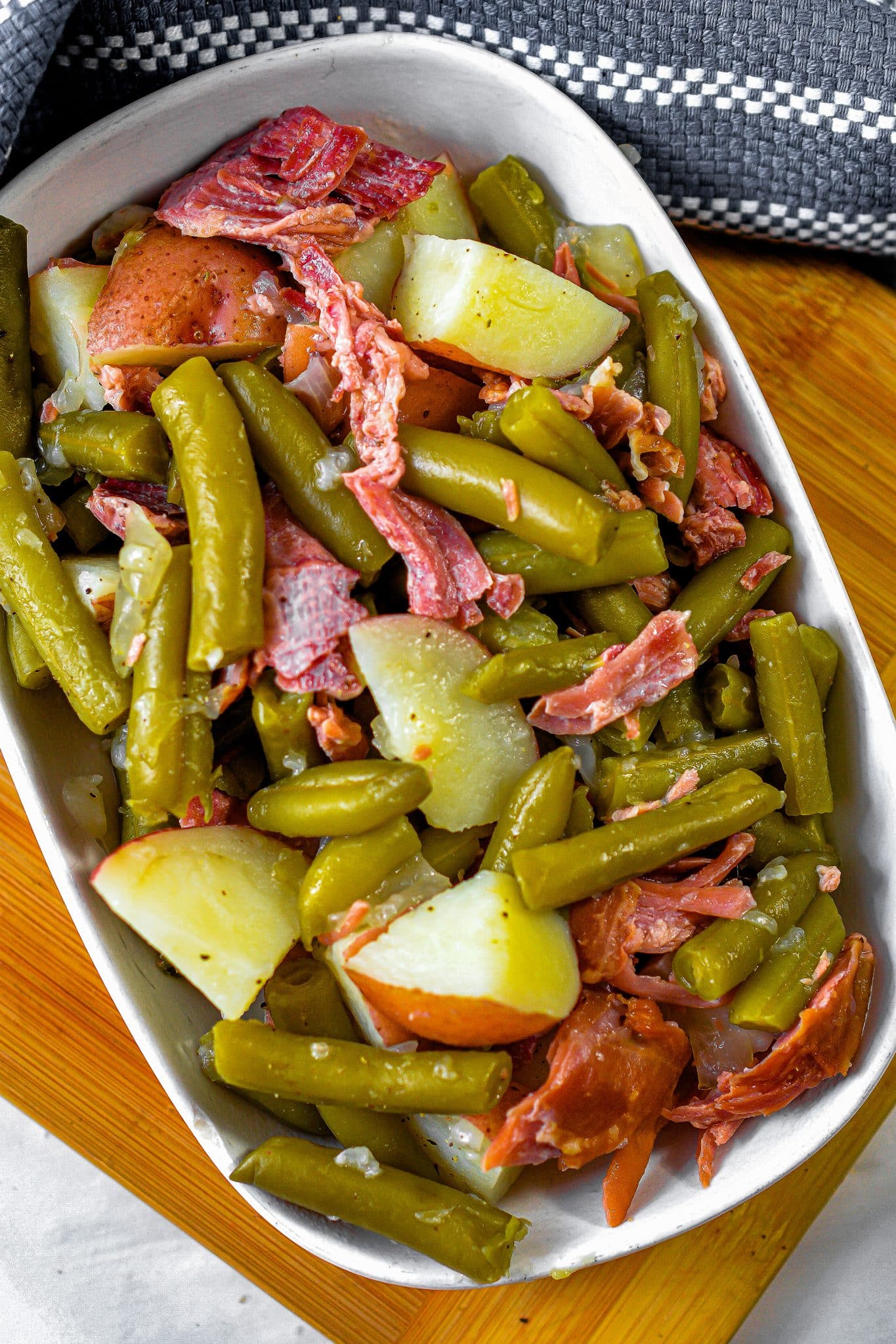 Country Style Green Beans with Red Potatoes - Sweet Pea's Kitchen