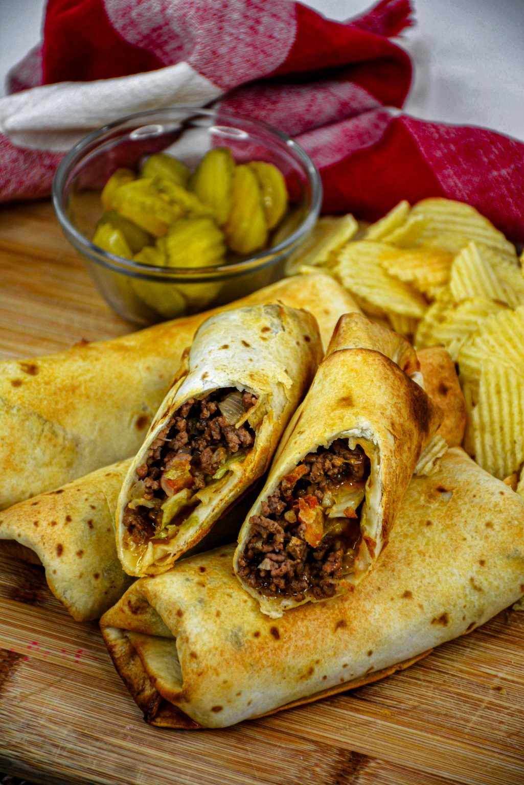 Grilled Cheeseburger Wraps - Sweet Pea's Kitchen