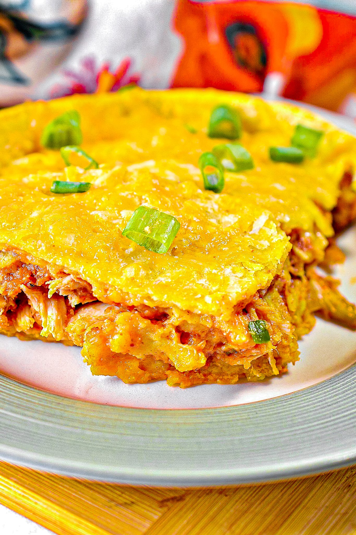 Shredded Chicken Enchilada Casserole - Sweet Pea's Kitchen
