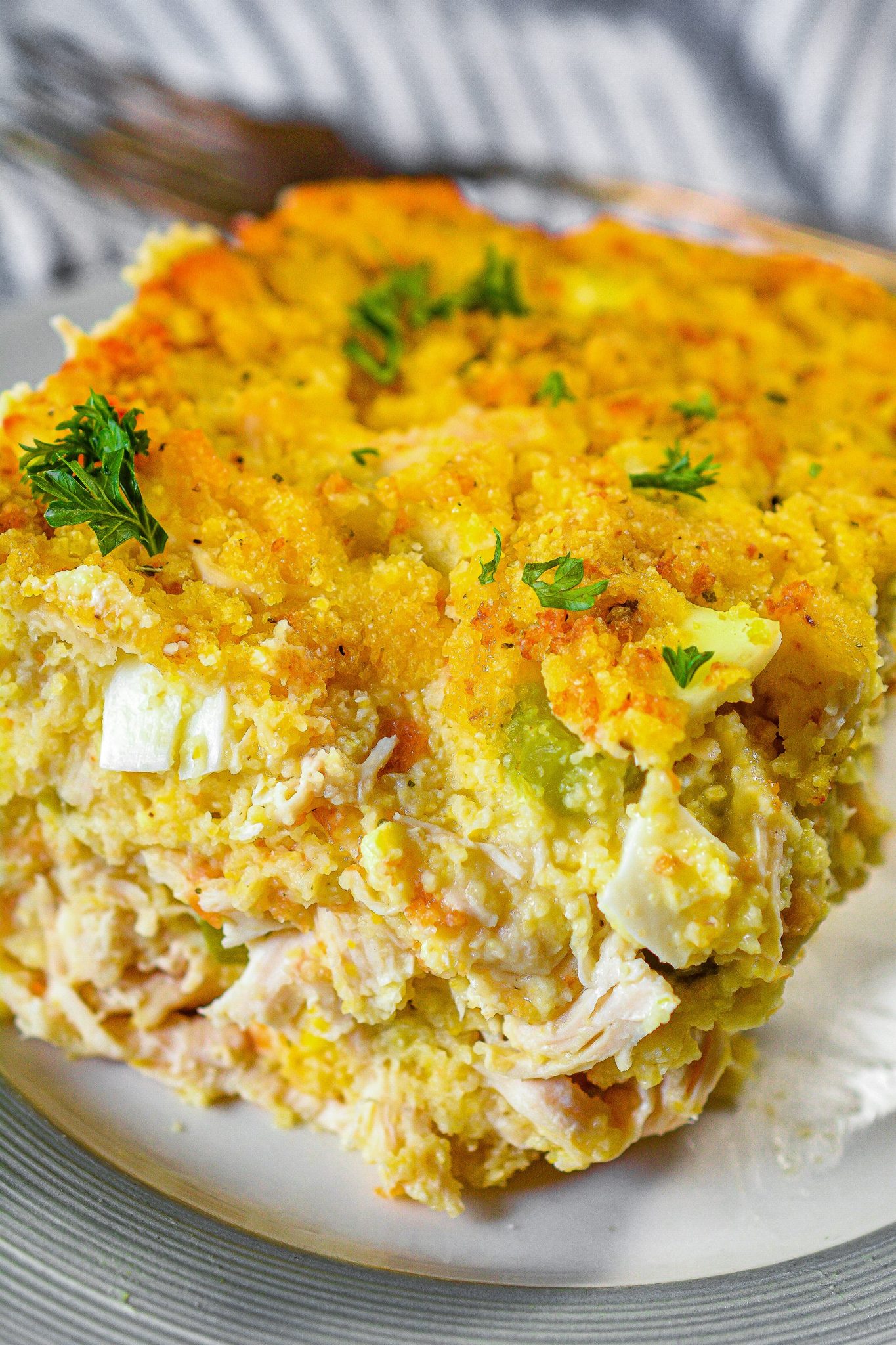 Chicken and Cornbread Stuffing - Sweet Pea's Kitchen