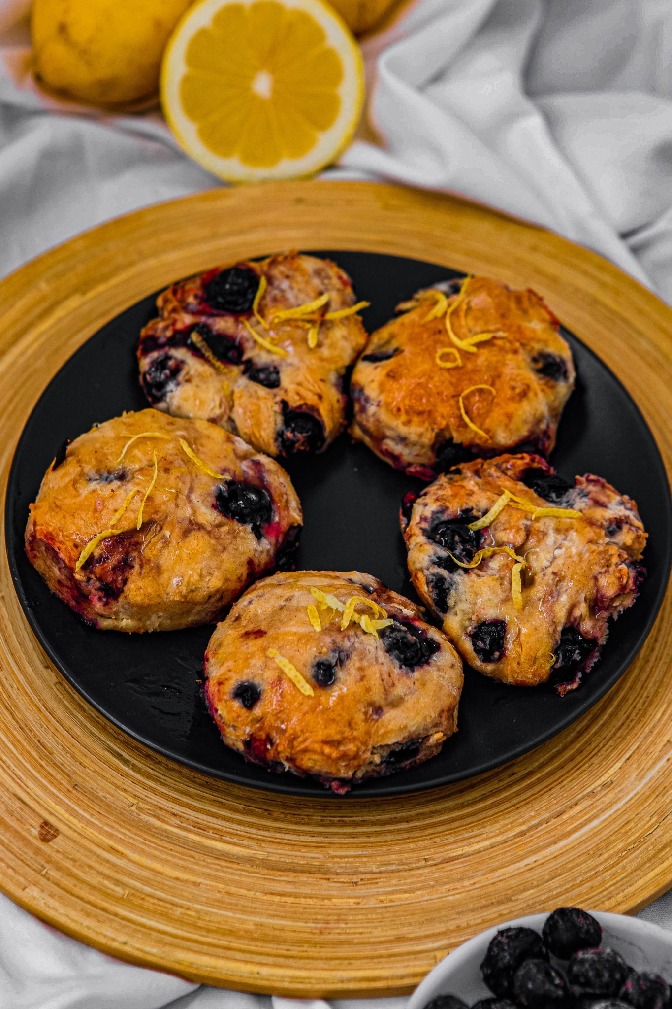 Grandma's Blueberry Glazed Biscuits - Sweet Pea's Kitchen
