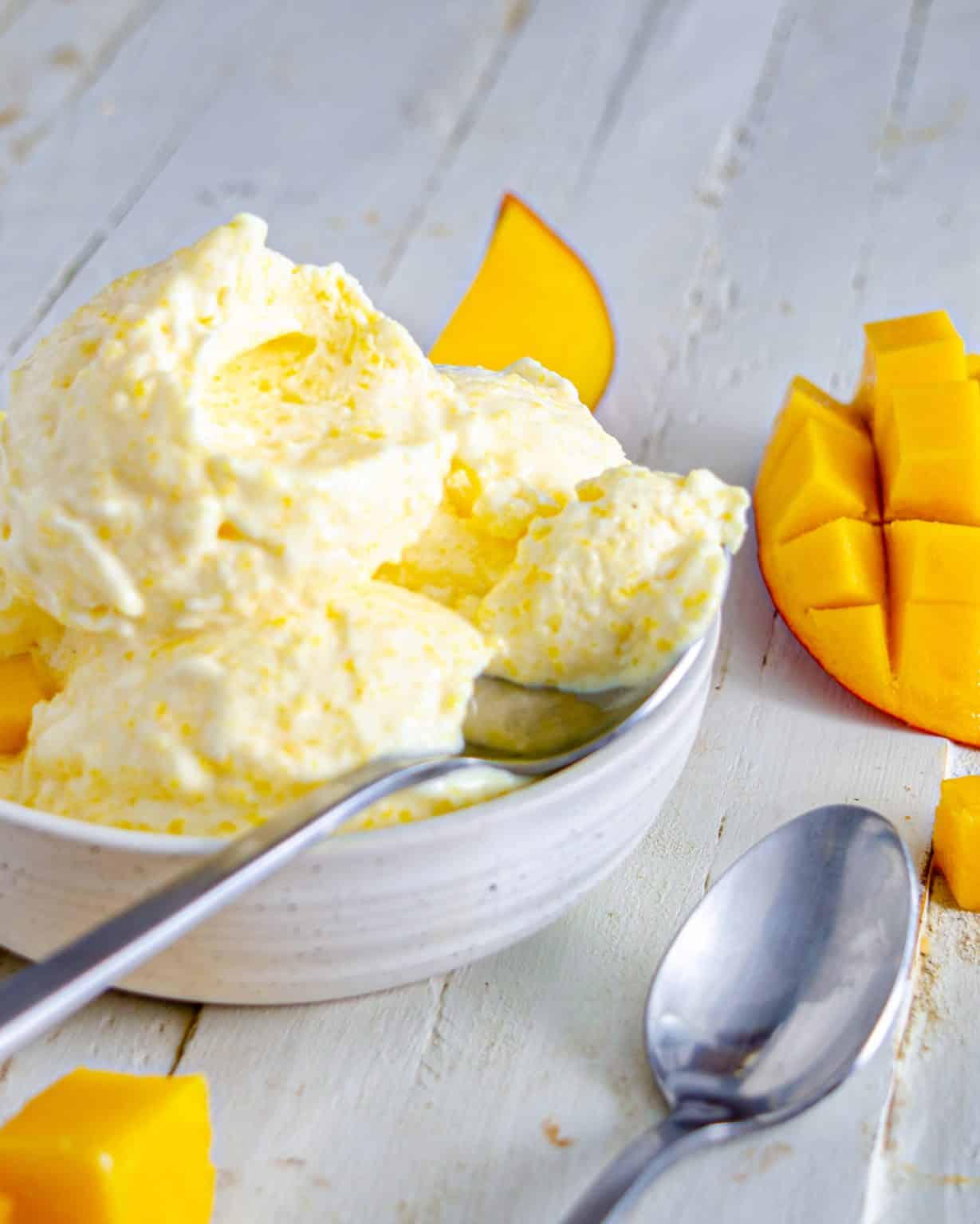 Mango Ice Cream - Sweet Pea's Kitchen