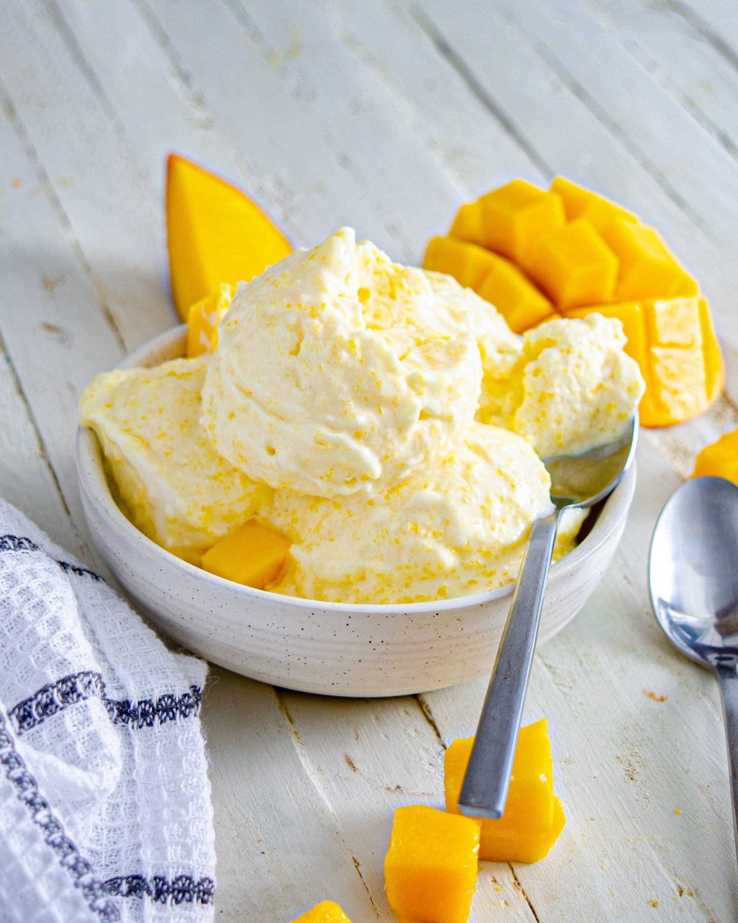 Mango Ice Cream - Sweet Pea's Kitchen