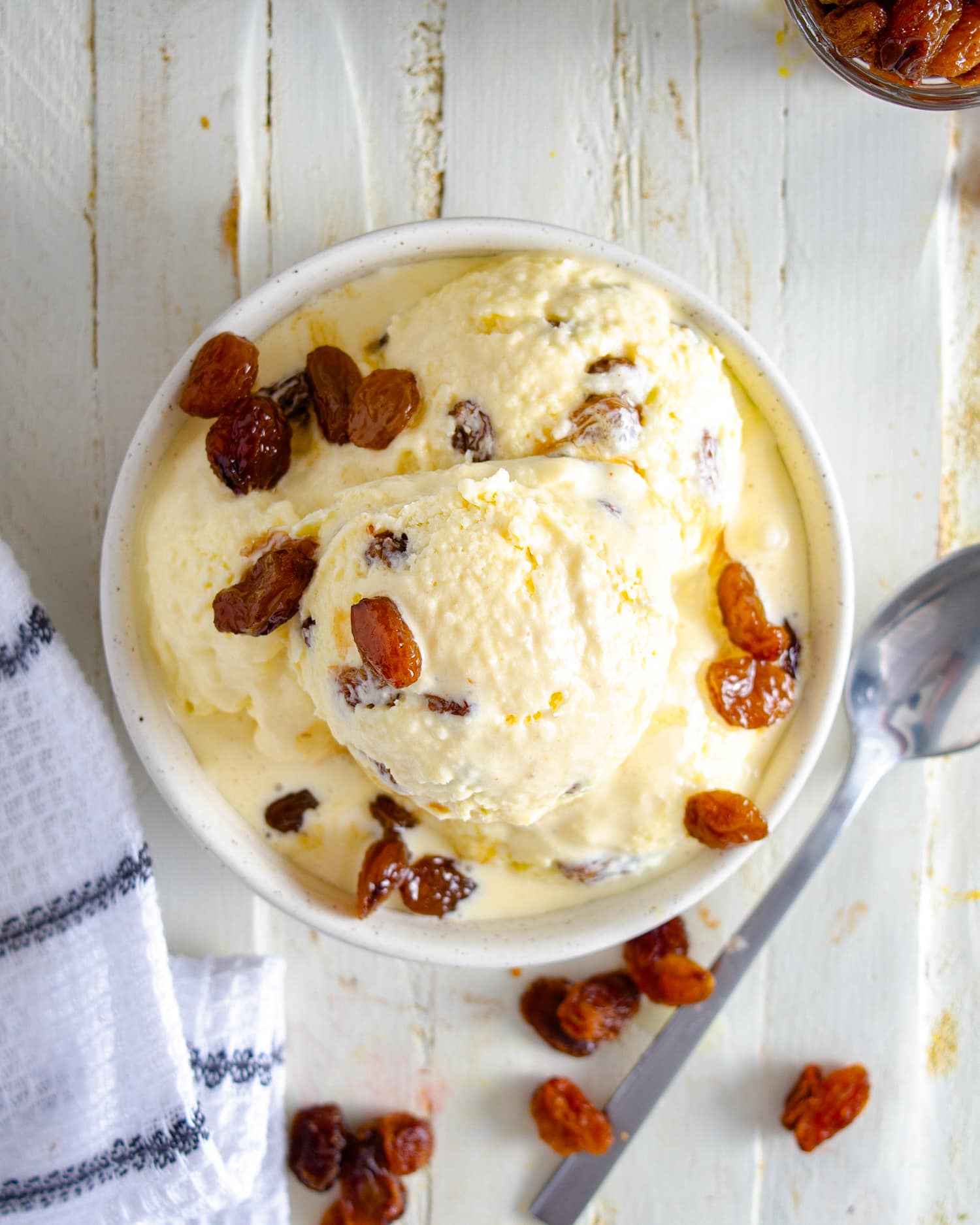 Rum Raisin Ice Cream - Sweet Pea's Kitchen