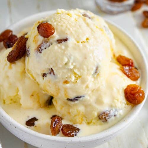 Rum Raisin Ice Cream - Sweet Pea's Kitchen